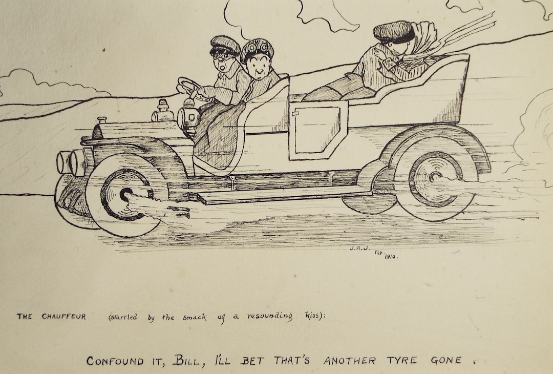 Original Pen & Ink Drawing , 'confound It, Bill', Circa 1915. Artist ...
