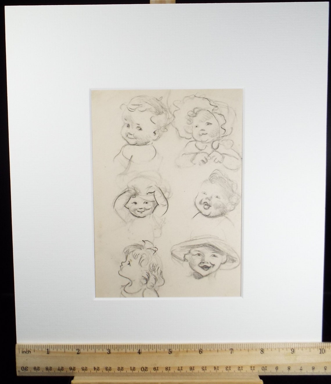 Original Pencil Sketch, 'baby Studies', Susan Beatrice Pearce (1878 ...