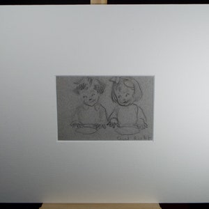 Original Pencil Drawing, 'eyes Right', Susan Beatrice Pearce (1878-1980 ...