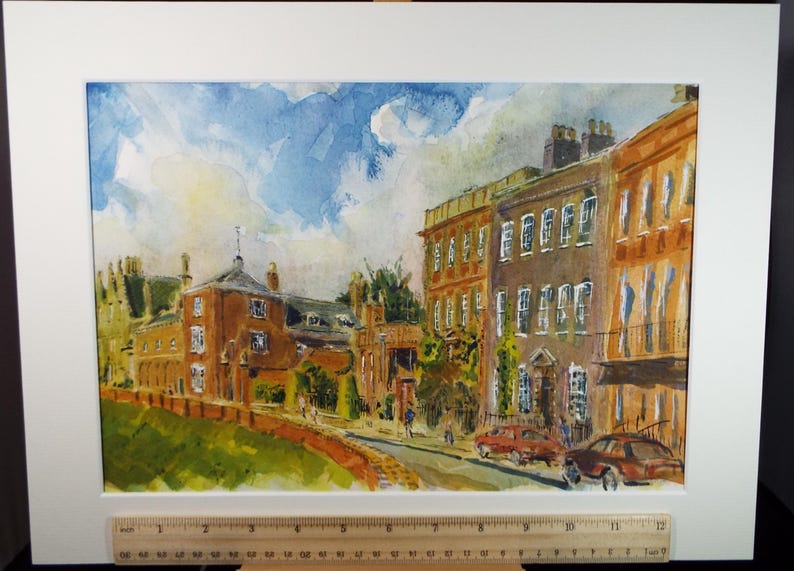 Original Watercolour,'street Scene With Figures', Roger Alsop, Dated ...