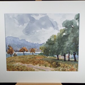 Original Watercolour, 'autumn Landscape', George Godfrey, Circa 1960's ...