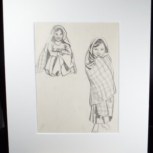 Original Pencil Sketch, 'girl Study', Susan Beatrice Pearce 1878-1980 ...