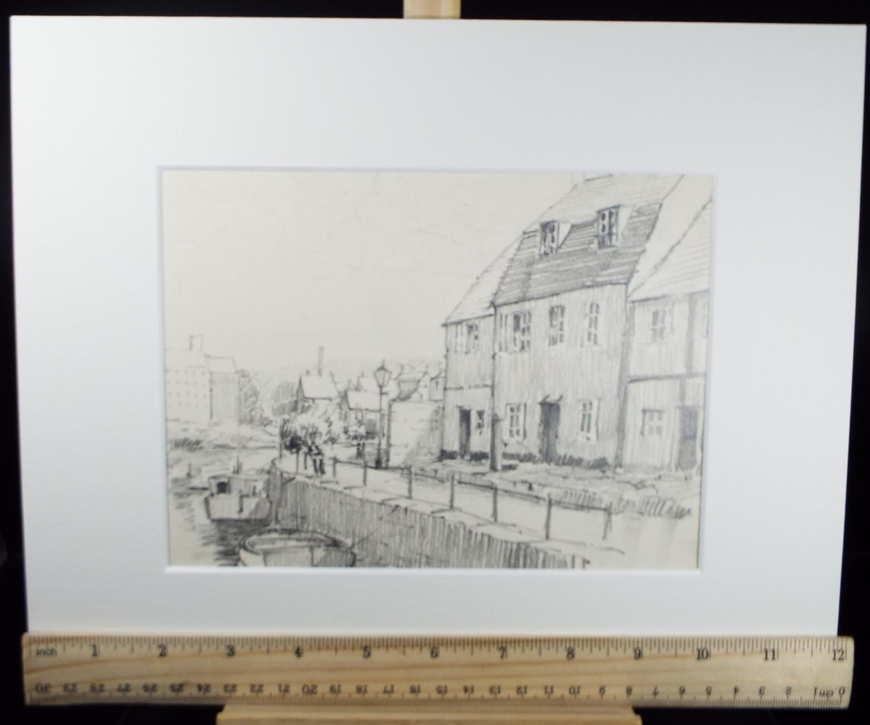 Original Pencil Drawing'the Town Quay' Circa - Etsy