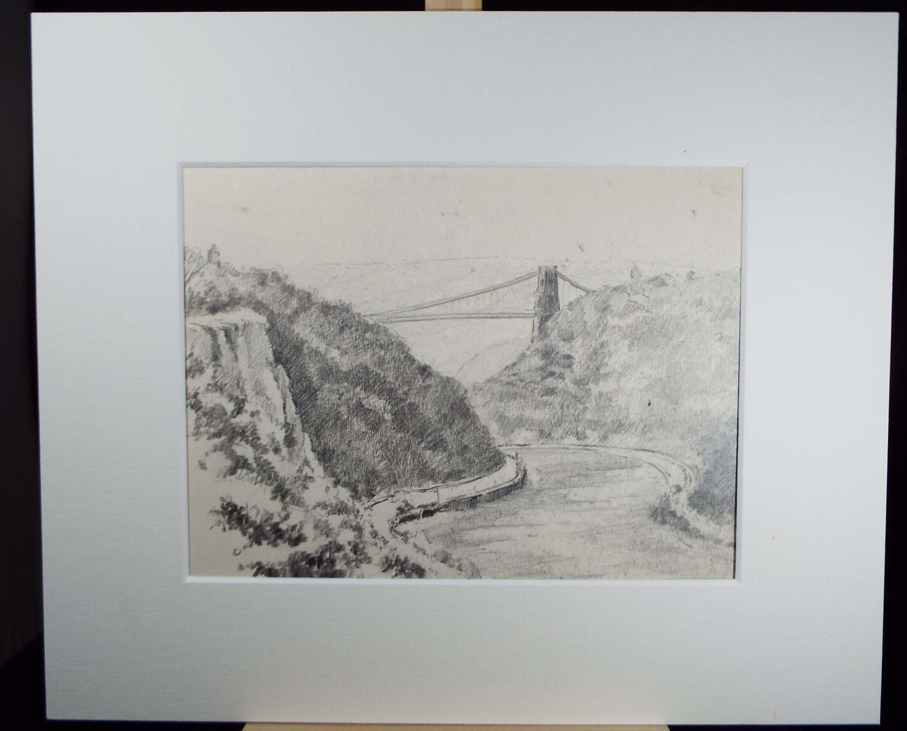 Original Pencil Drawing 'bridge at Clifton' Circa - Etsy