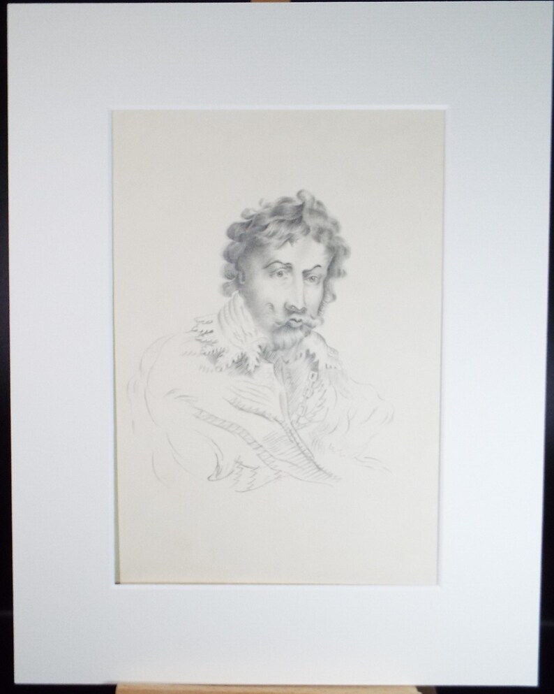 Original Pencil Drawing , 'portrait of a Nobleman', Mid 19th Century ...