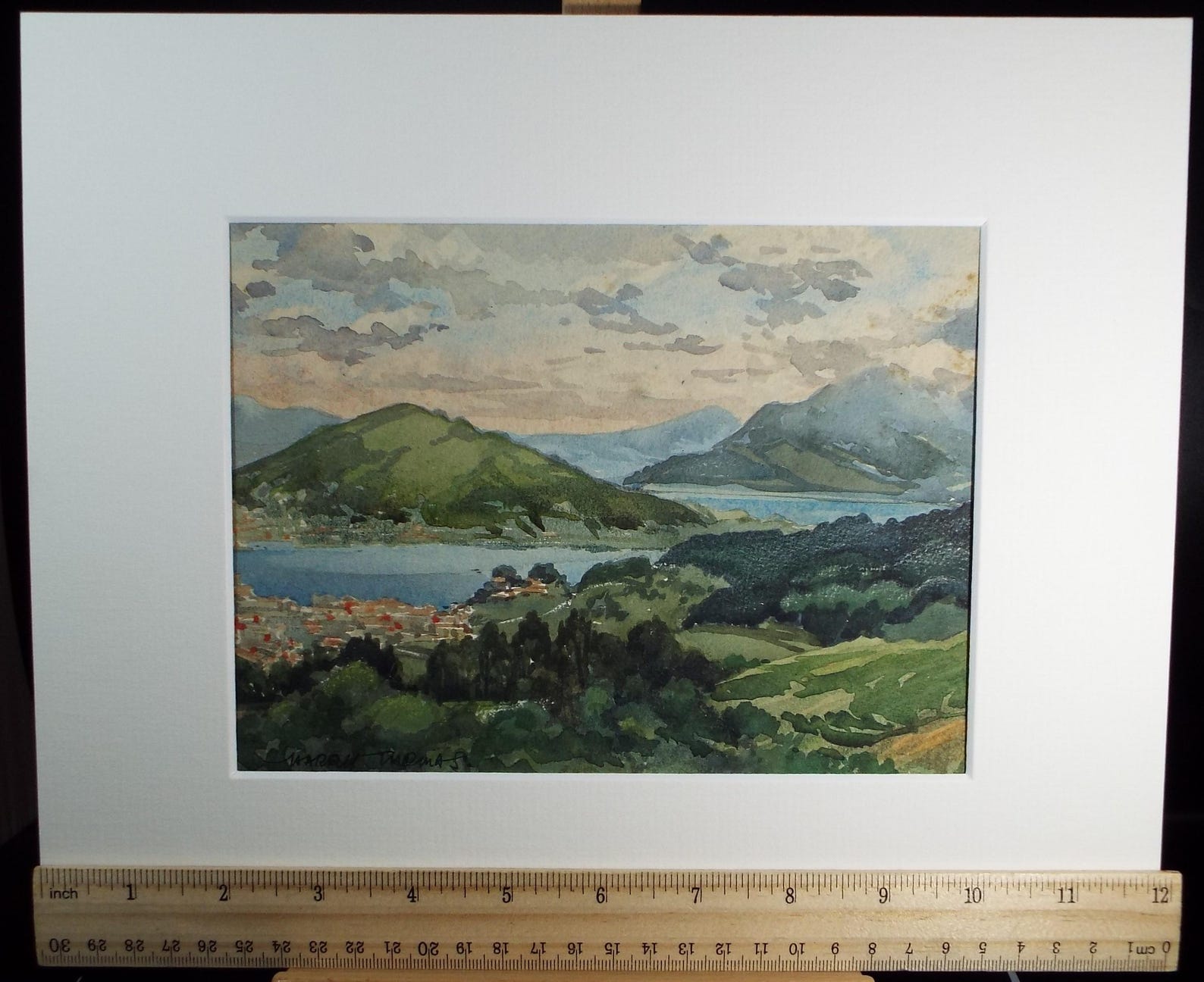 Original Watercolour, 'continental Coastal View', 1920's, Harry Thomas ...