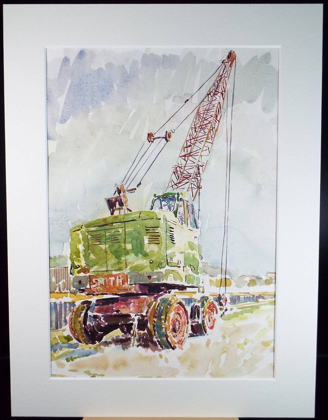 Original Watercolour,'smith's Mobile Crane', Roger Alsop, Dated 1986 - Etsy