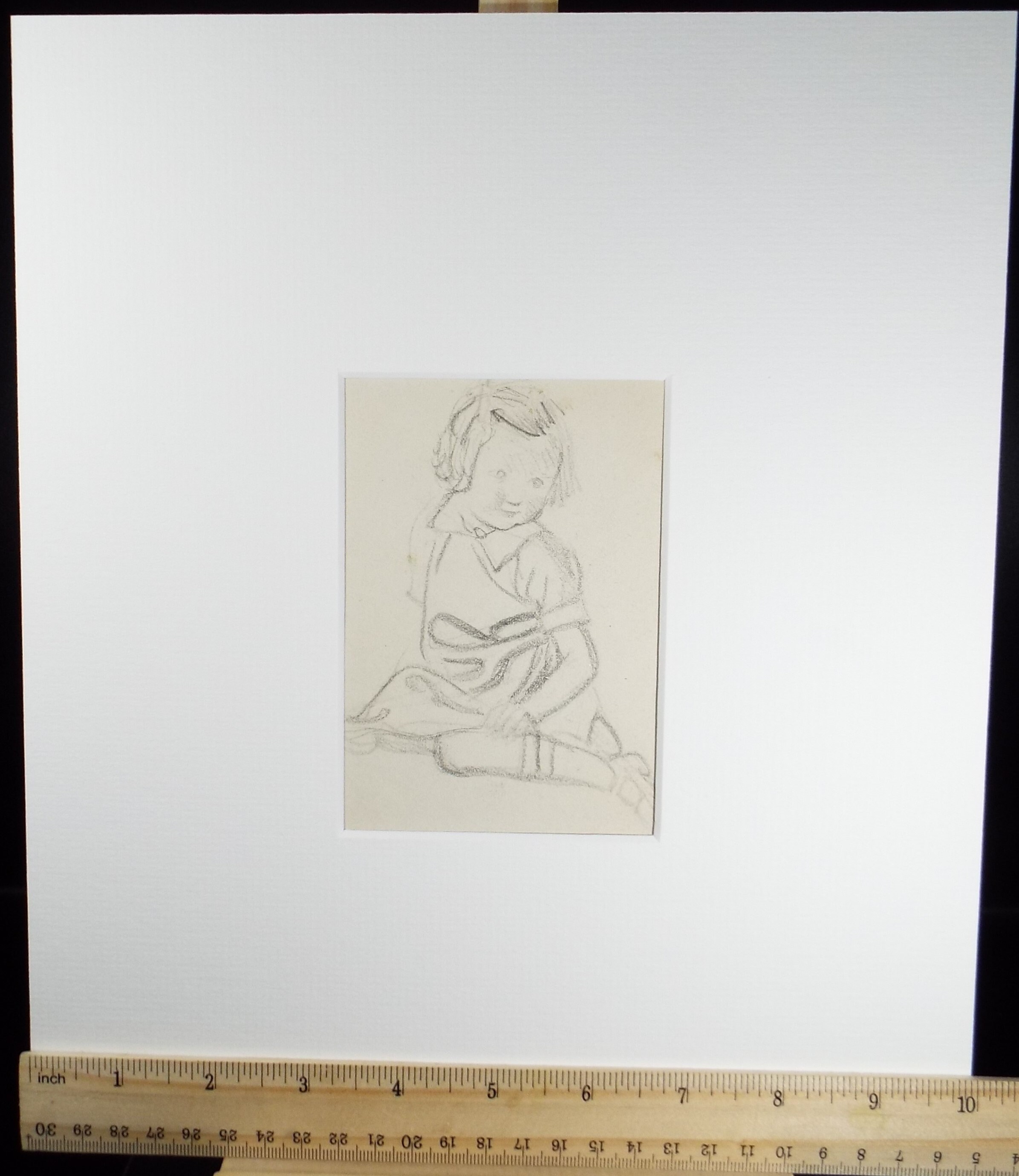 Original Pencil Sketch, 'seated Girl', Susan Beatrice Pearce 1878-1980 ...