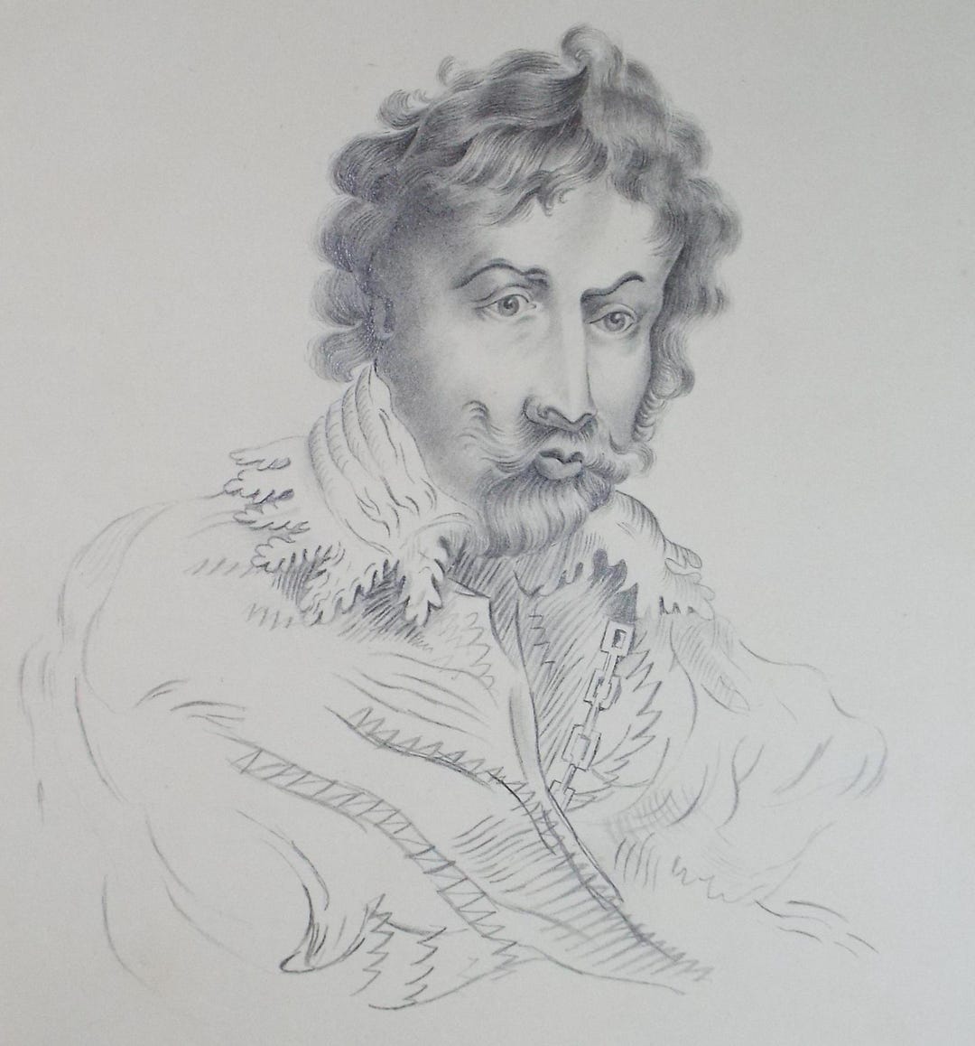 Original Pencil Drawing , 'portrait of a Nobleman', Mid 19th Century ...