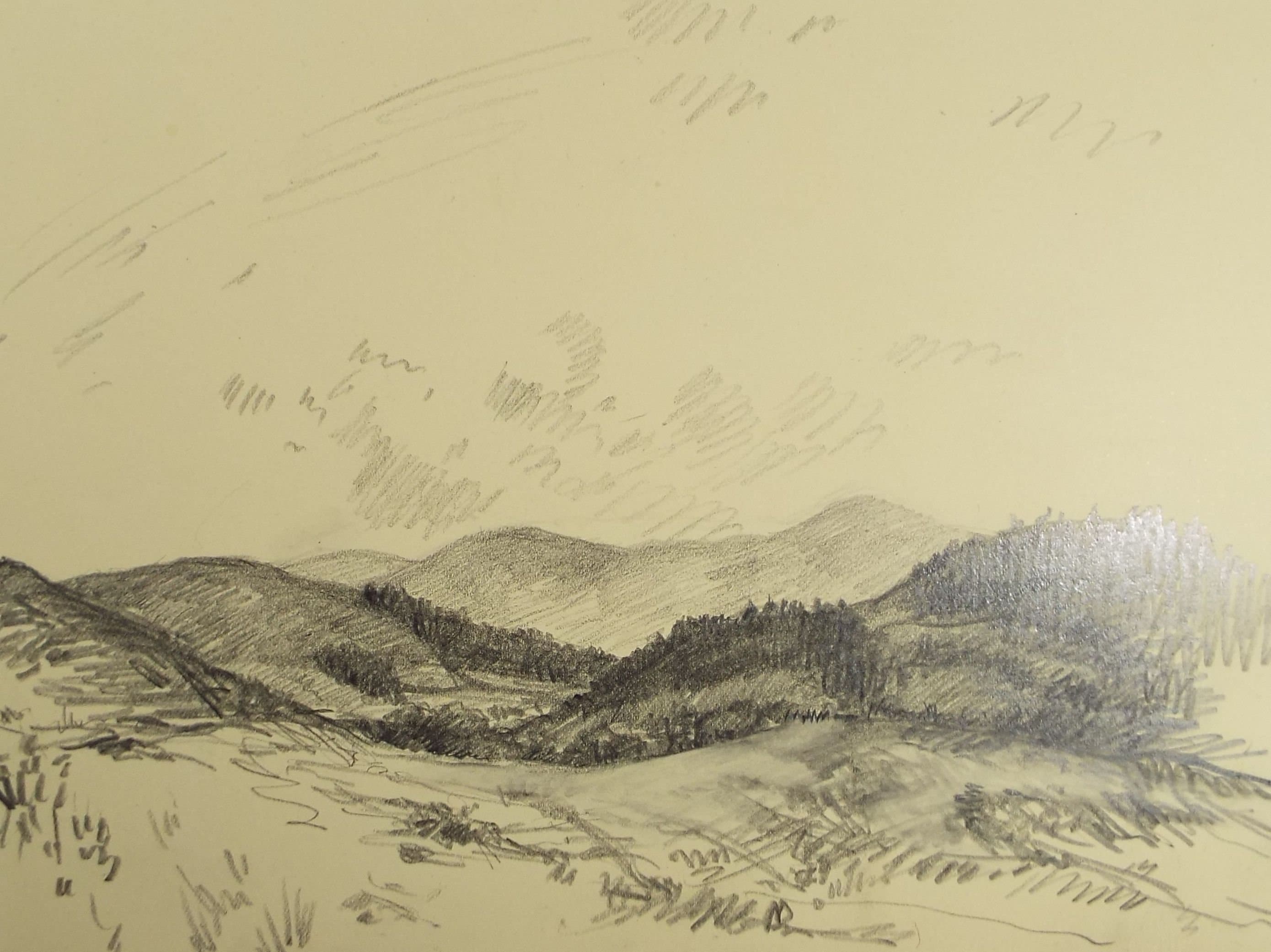 Pencil Drawings Of Hills