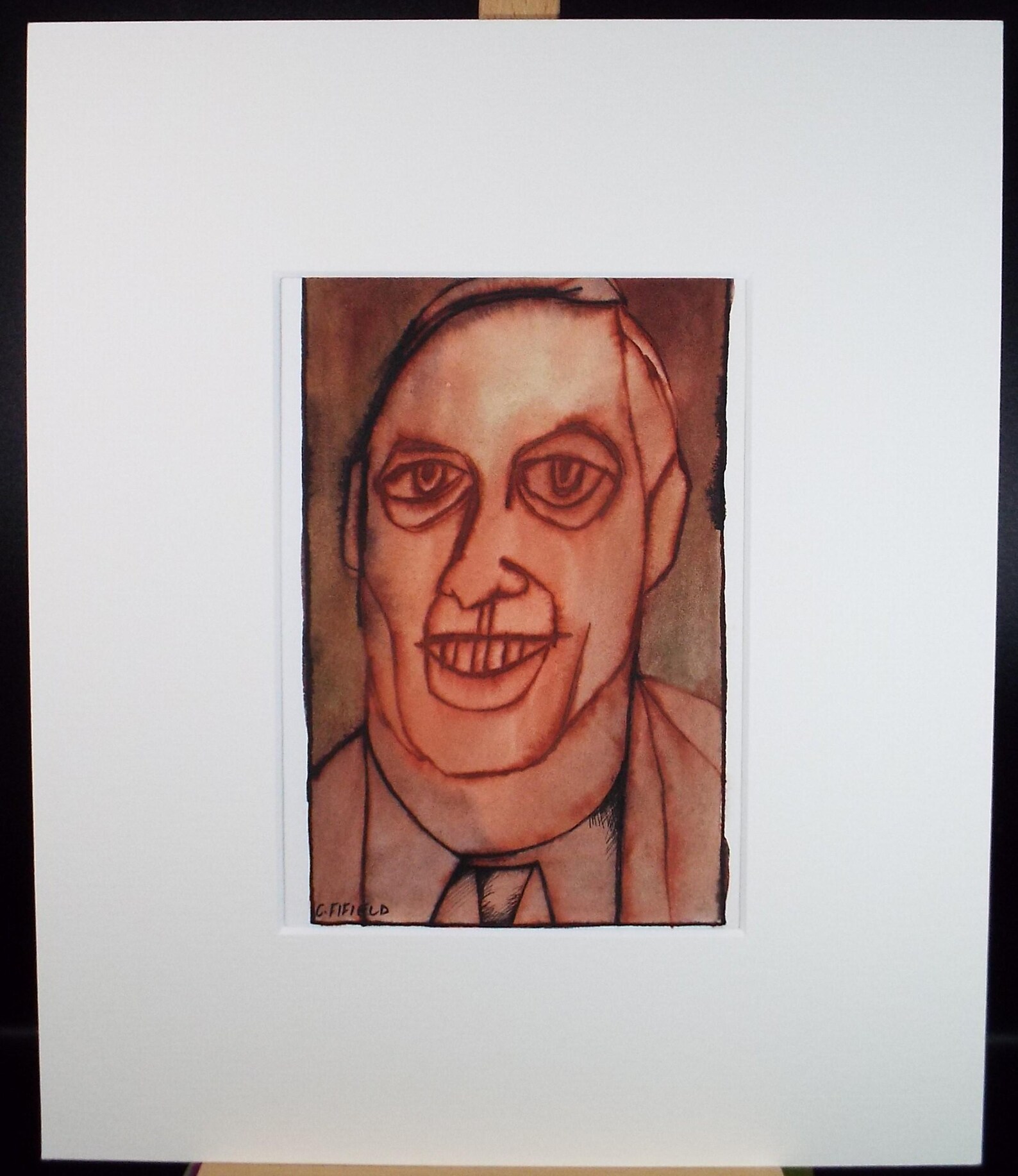 Original Watercolour , 'self Portrait', Colin Fifield (1940-2022 ...