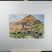 Original Watercolour, 'sandstone Escarpment', Circa 1980's, Artist ...