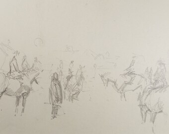 Original Pencil Sketch, Michael Lyne 1912-1989, 'study of a Girl', Mid ...