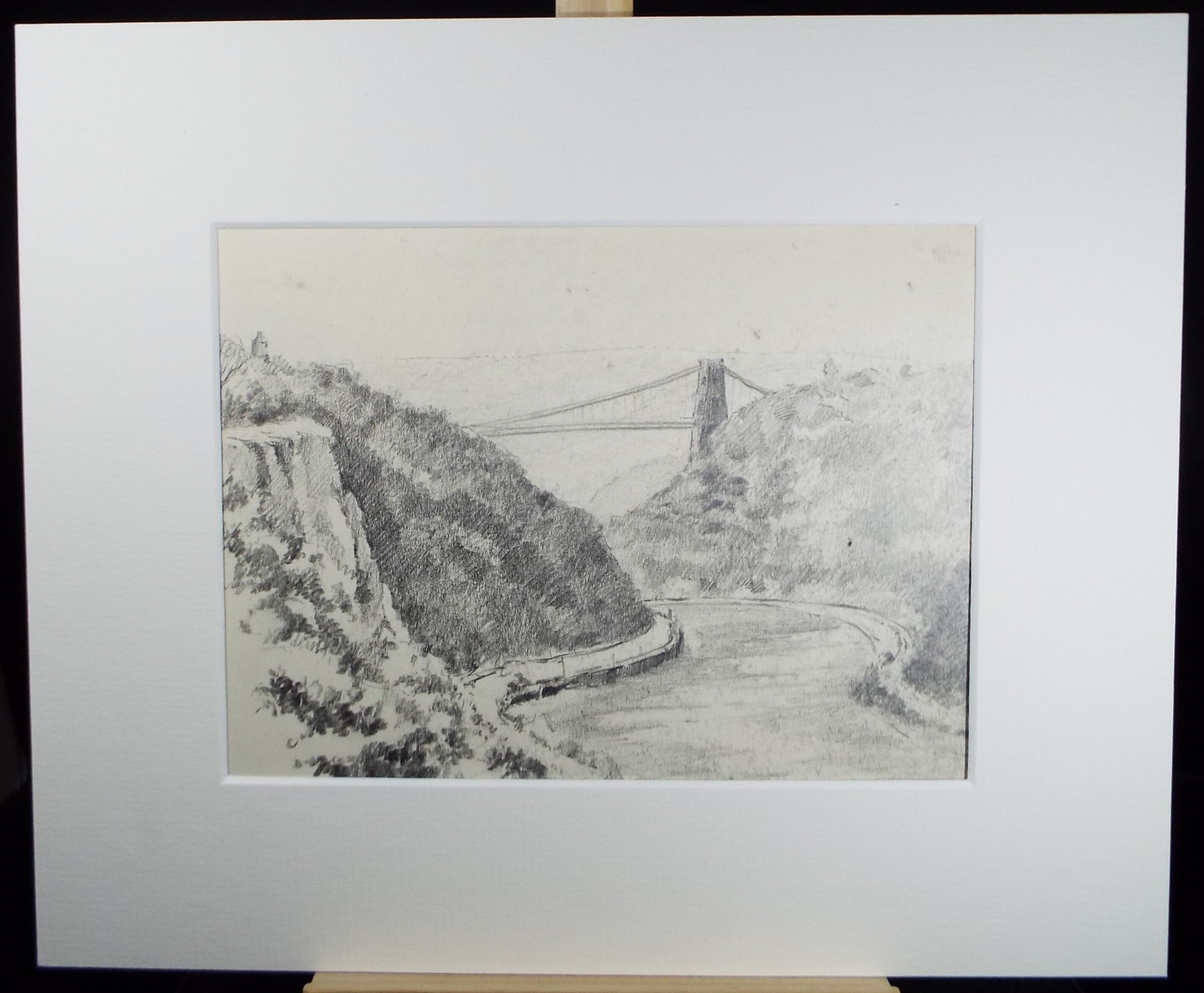 Original Pencil Drawing, 'bridge at Clifton', Circa 1990's, Artist ...