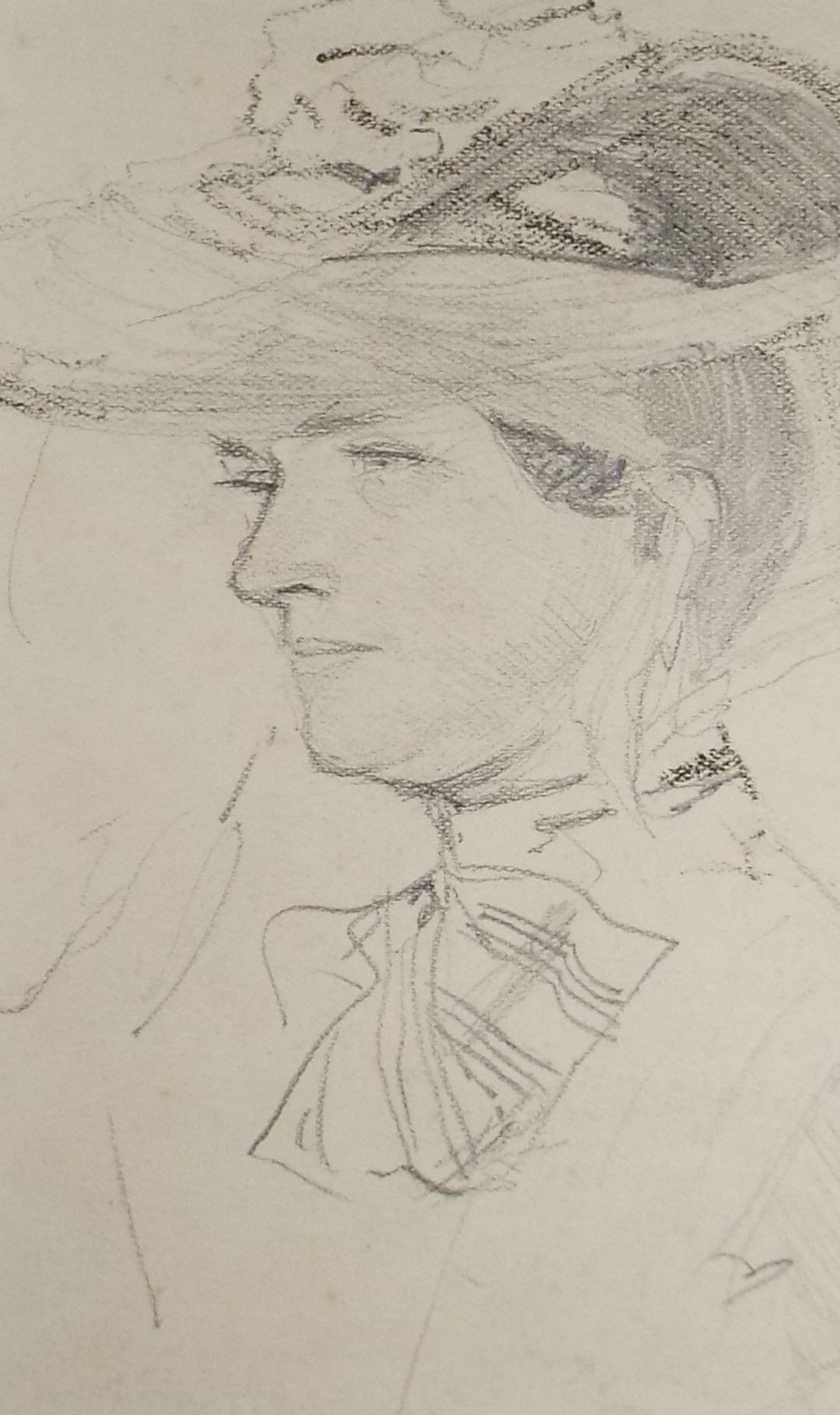 Original Pencil Sketch, 'portrait of an Elegant Woman' ', Susan ...