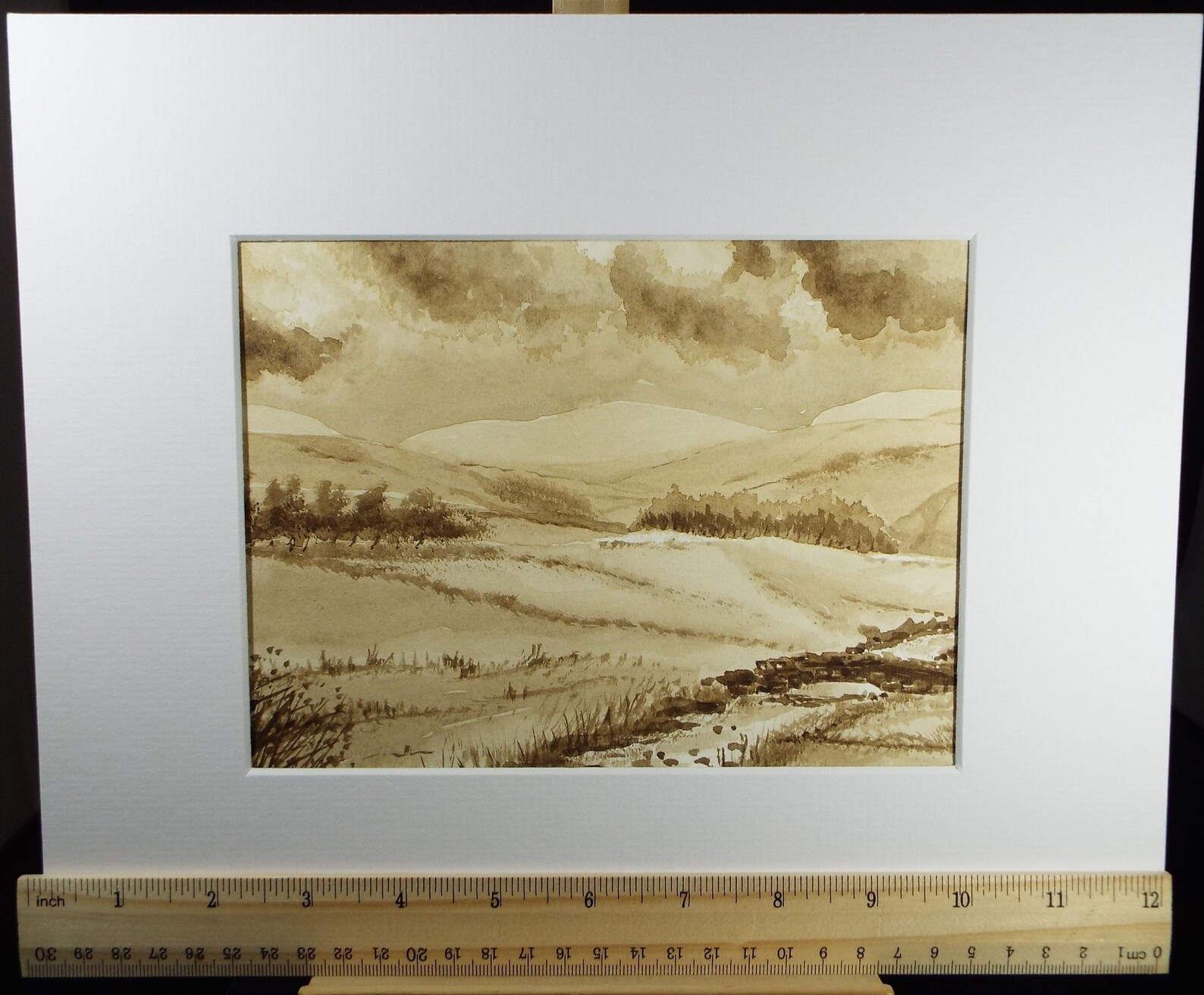 Original Watercolour, 'the Moor', Dated 1994, Artist Unknown - Etsy