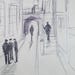 Pencil & Ink Drawing, 'on the Dole', Bernard Mcmullen (1952-2015) - Etsy UK