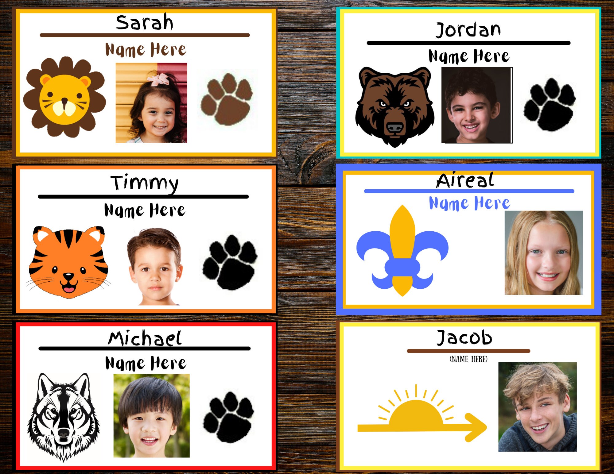 NEW 2024 UPDATED Digital Customizable Printable Rank Picture I.D. - Etsy