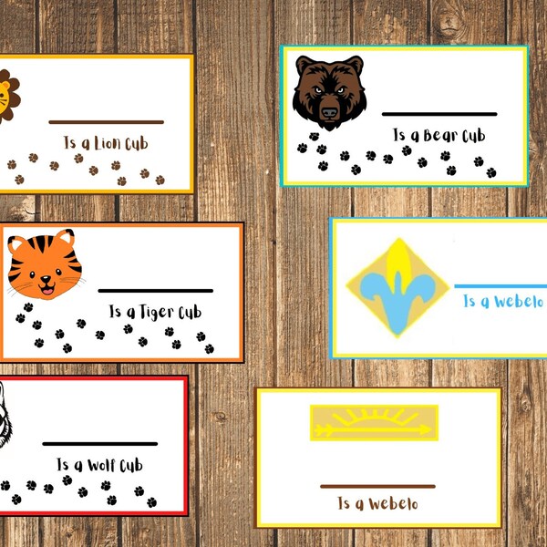 Cub Scout Printables - Etsy