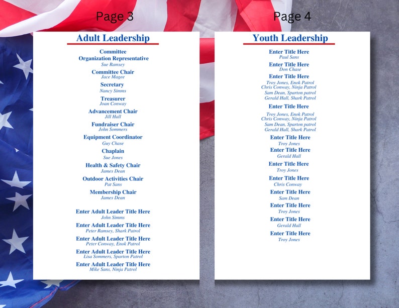 Customizable and Printable Court of Honor Program for Group - Etsy