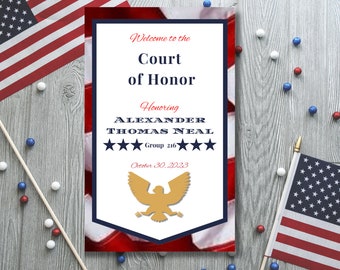 Customizable and Printable Court of Honor Program for Group - Etsy