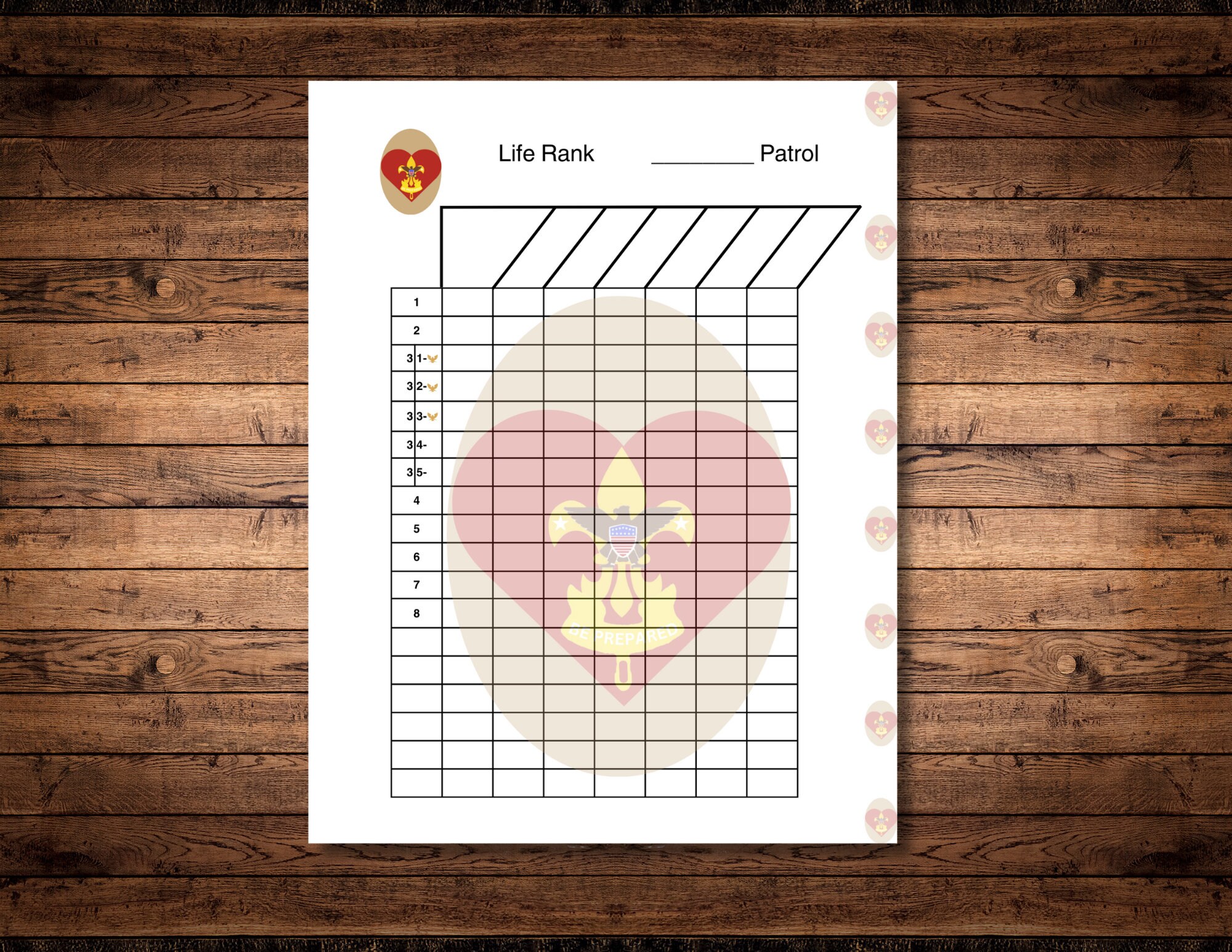 NEW FOR 2024 Scout Rank Advancement Charts - Etsy