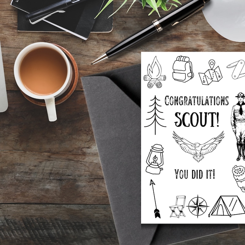 Congratulations Eagle Scout Card - Etsy