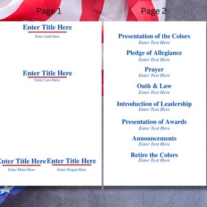 Customizable and Printable Court of Honor Program for Group - Etsy