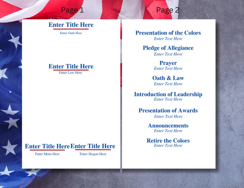 Customizable and Printable Court of Honor Program for Group - Etsy
