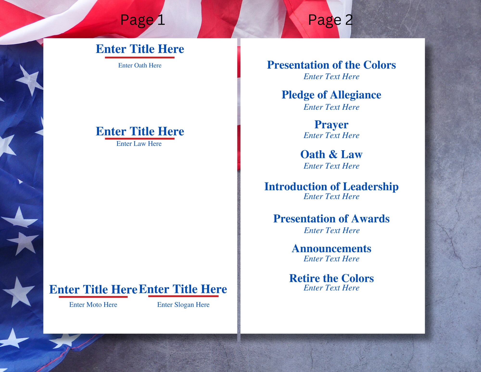 Customizable and Printable Court of Honor Program for Group - Etsy