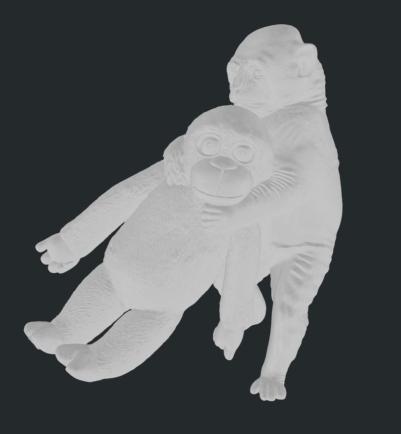 Punch the Monkey – STL File for 3D Printing | Viral Monkey Figure ...