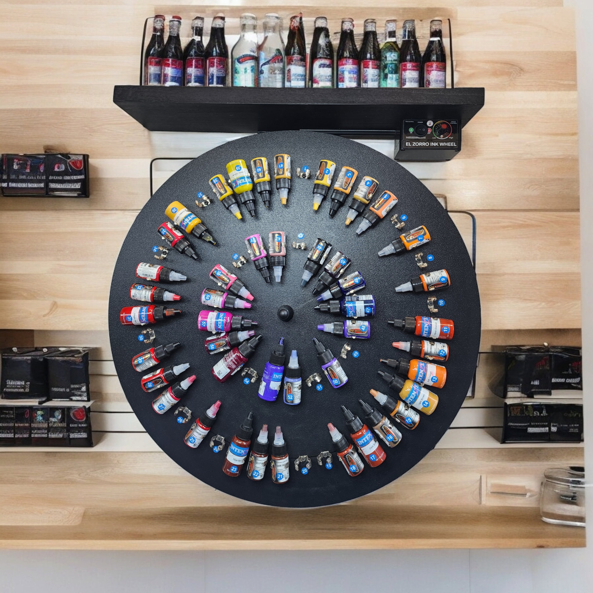 Tattoo Ink Wheel 360 Pro: Electric Rotating Ink Organizer - Etsy