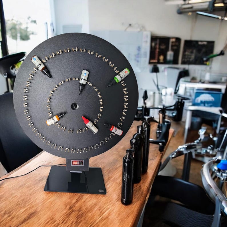 Tattoo Ink Wheel 360 Pro "el Zorro Ink Wheel", Ink Organizer ,ink Mixer ...