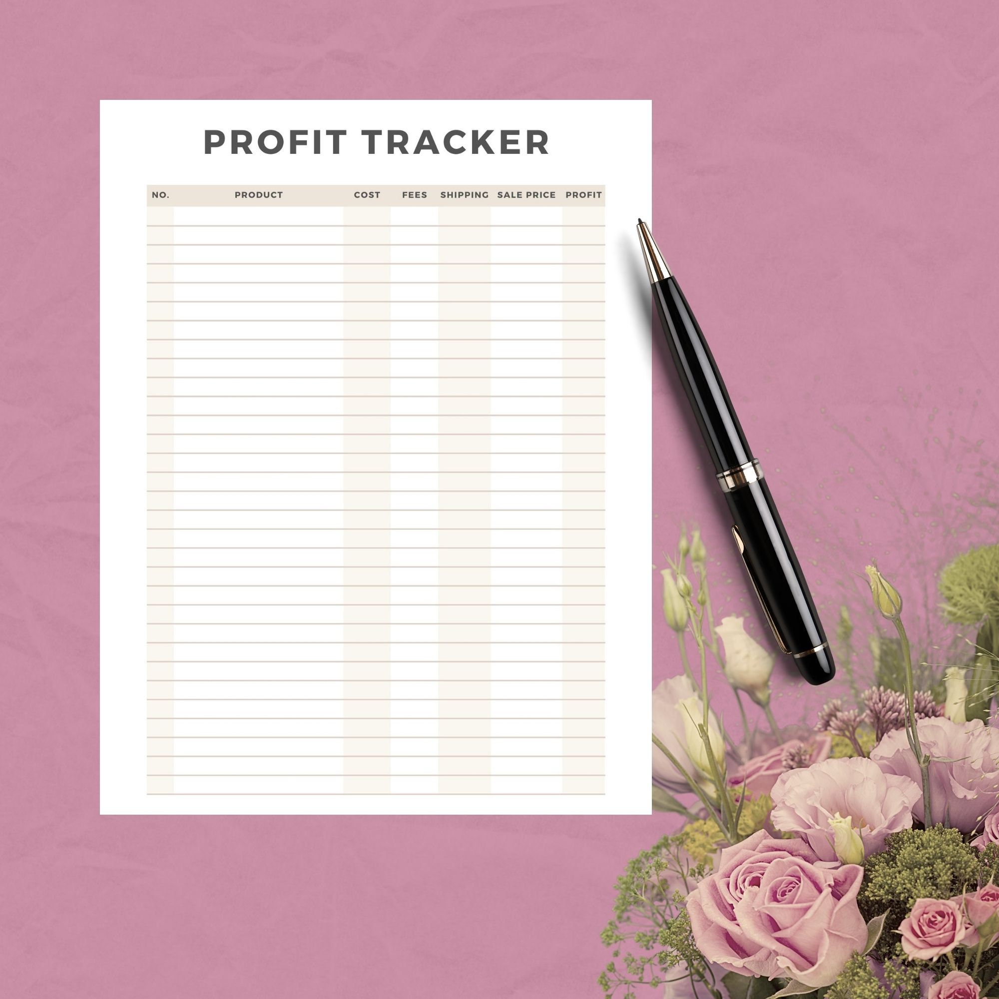 A Profit Tracker | Business Tracker | Instant Download | Sales Tracker ...