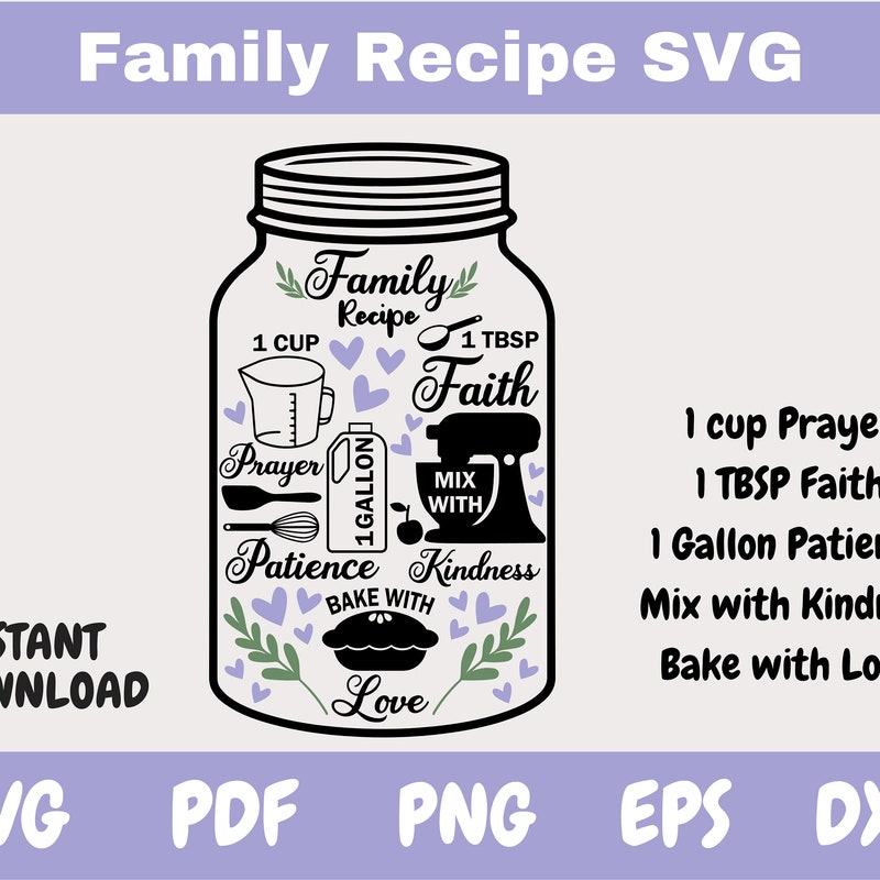 Recipe Svg - Etsy