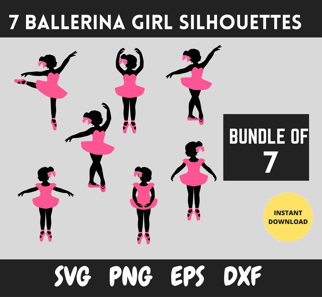 Ballerina Girl SVG Bundle ballerina SVG Wall Art SVG Cute Ballerina ...