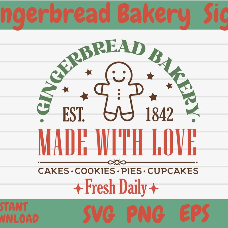 Gingerbread Sign - Etsy