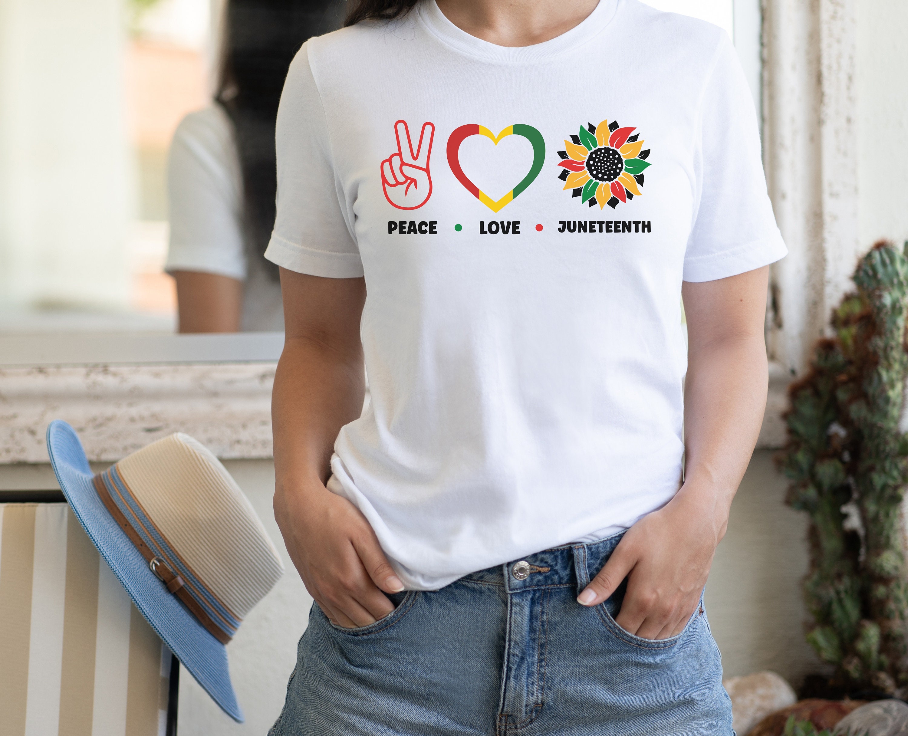 Peace Love Juneteenth Flower PNG Juneteenth Celebration - Etsy