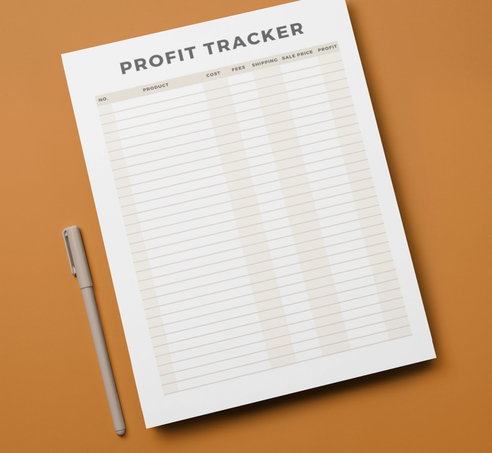 A Profit Tracker Business Tracker Instant Download Sales Tracker ...