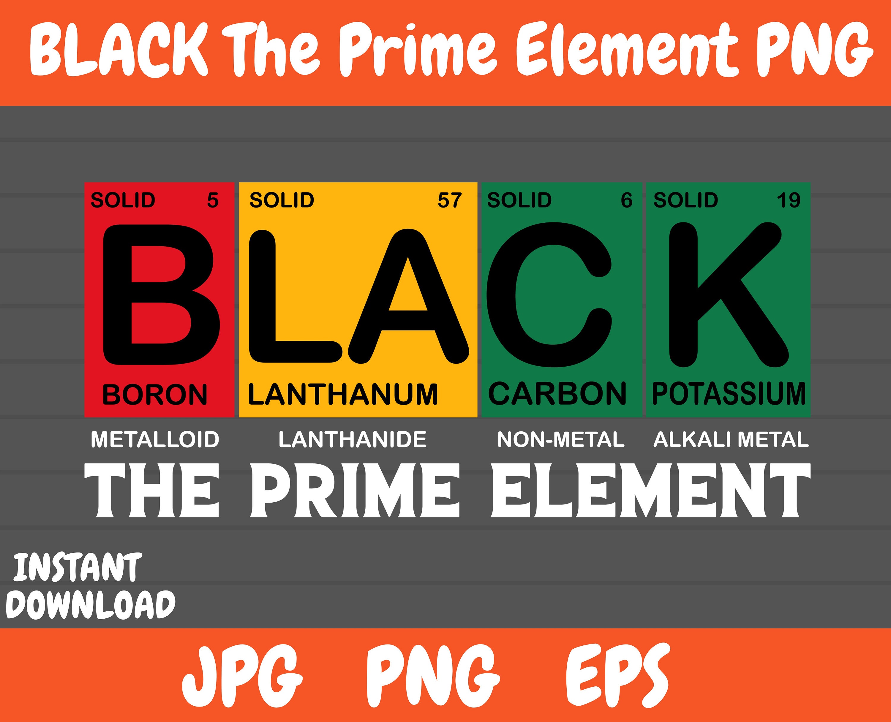 BLACK the Prime Element PNG | Black History PNG | Black Element | Black ...