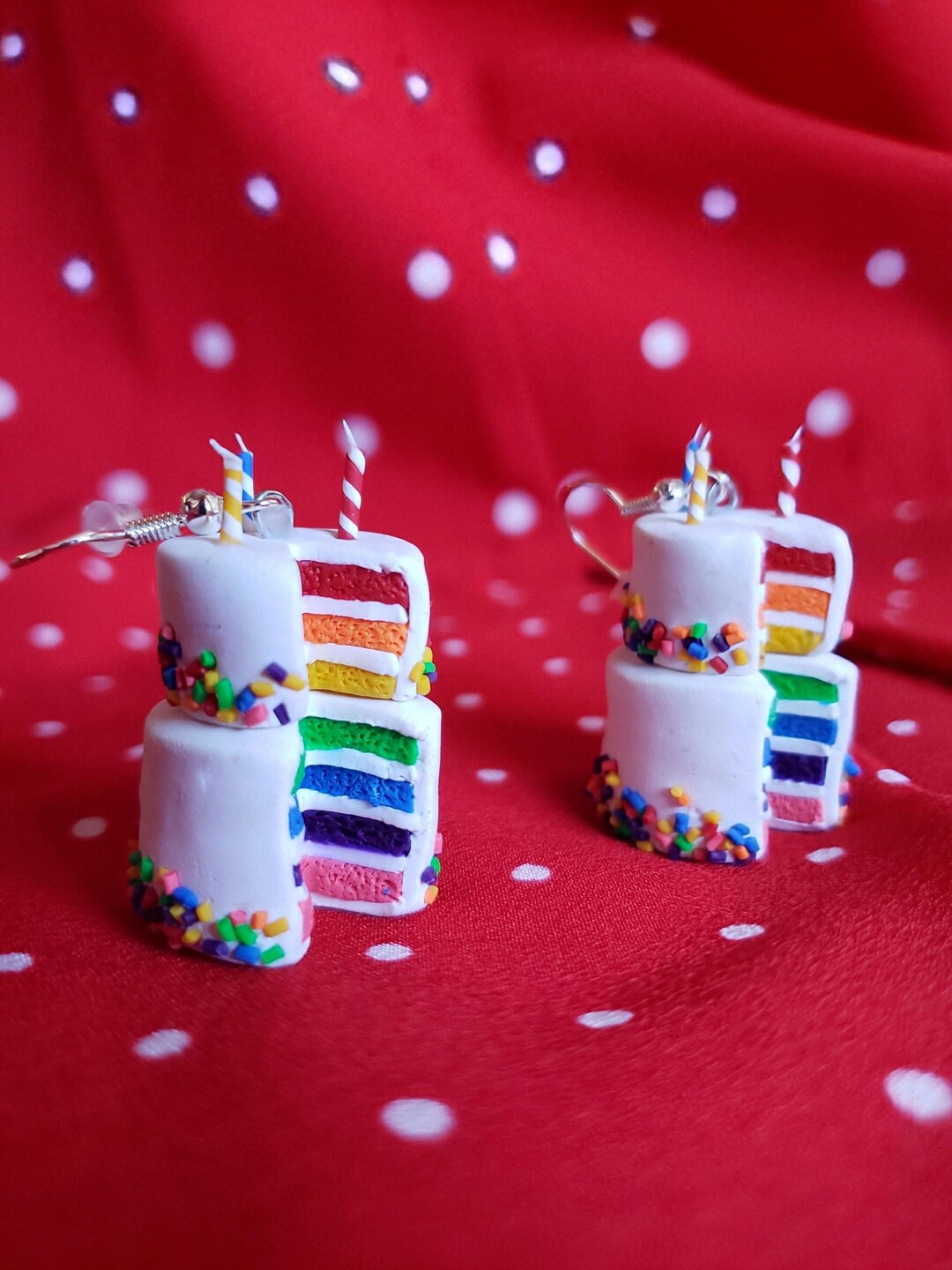 Birthday Cake Earrings - Etsy