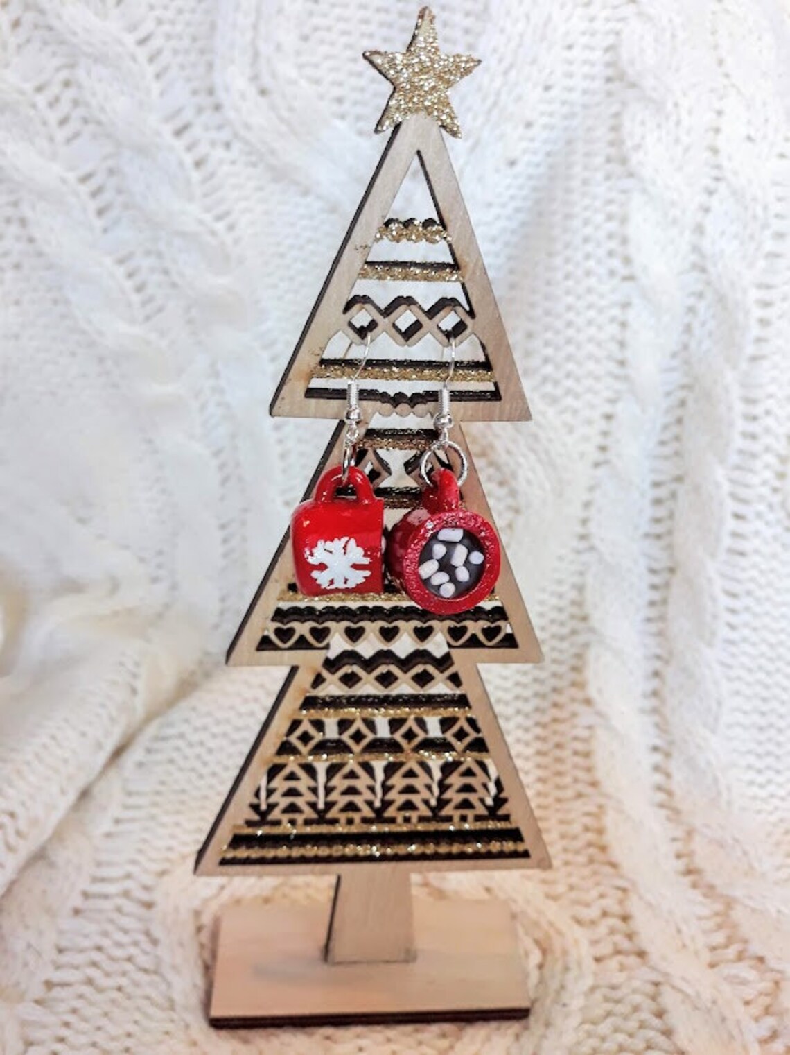 Hot Chocolate Mug Earrings - Etsy