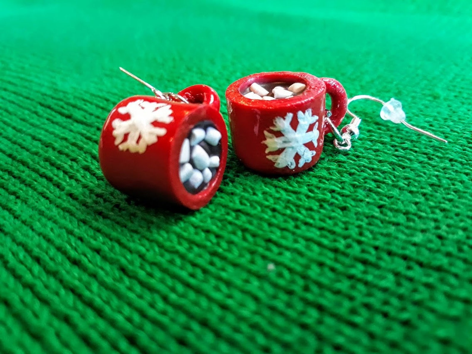 Hot Chocolate Mug Earrings - Etsy