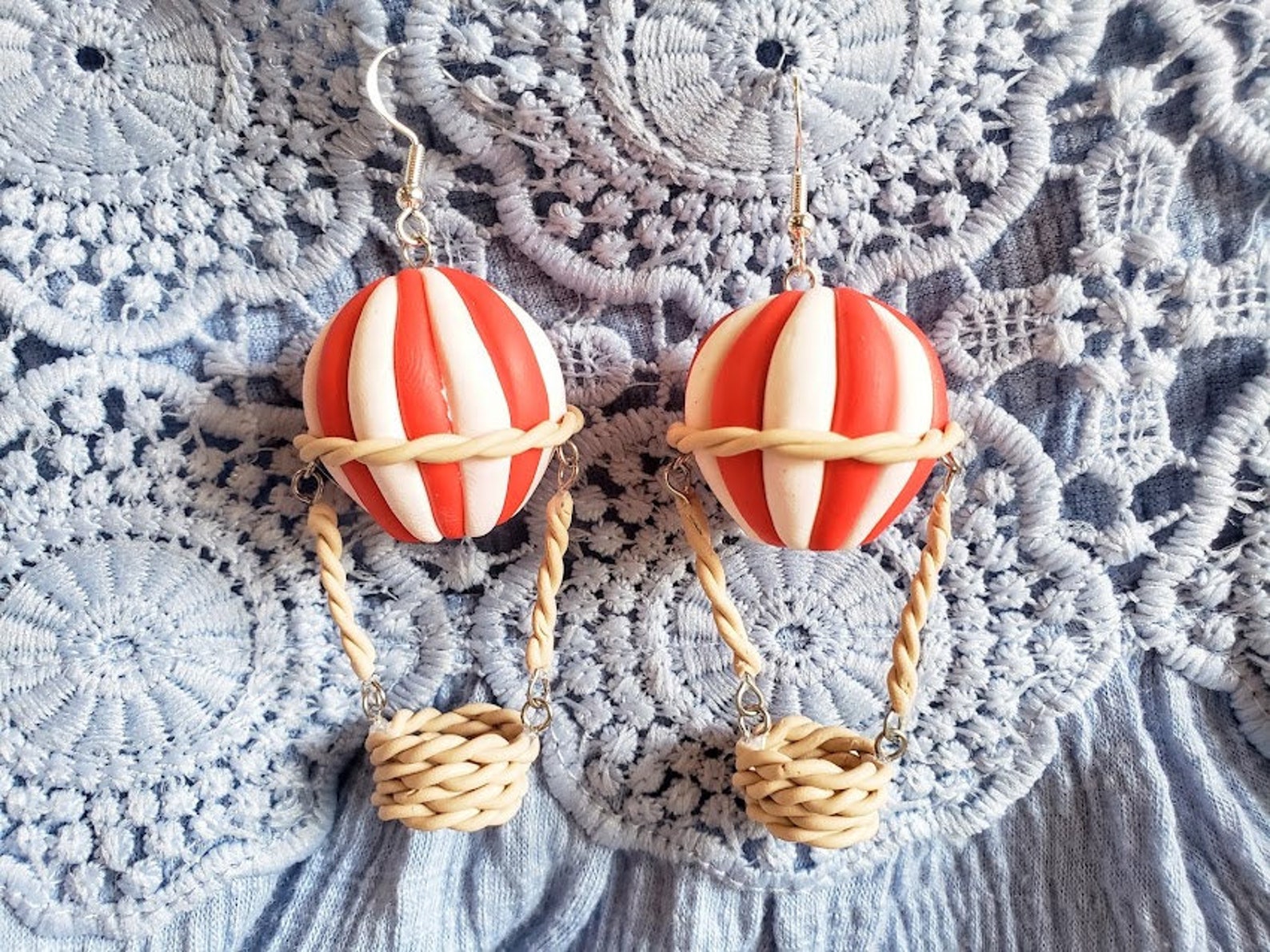 Hot Air Balloon Earrings - Etsy