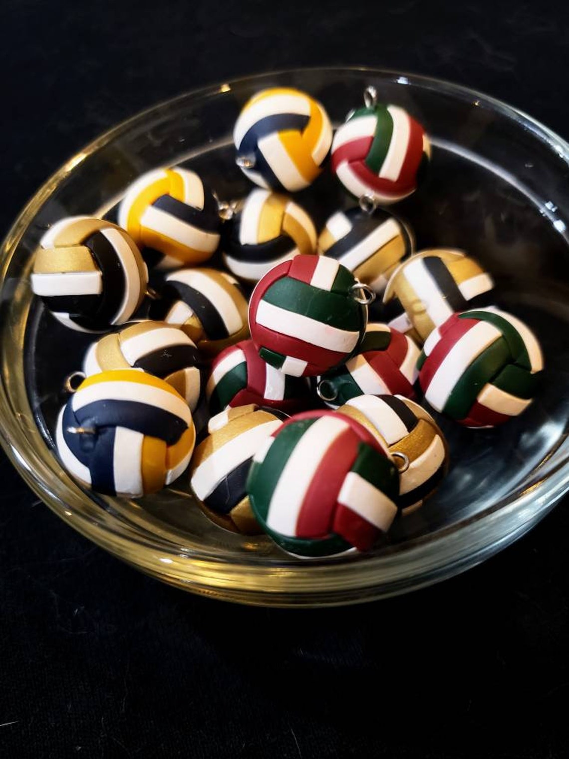Customizable Team Color Volleyball Earrings - Etsy