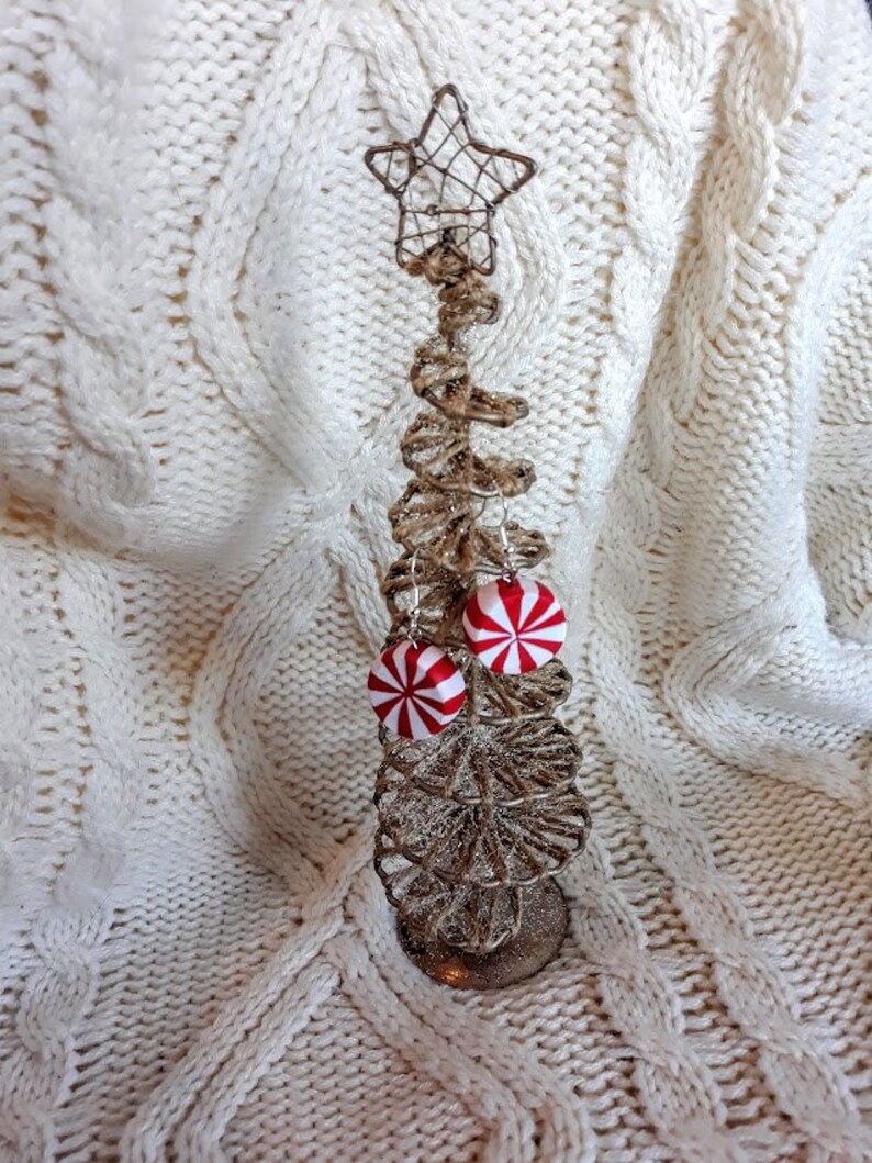 Peppermint Earrings - Etsy