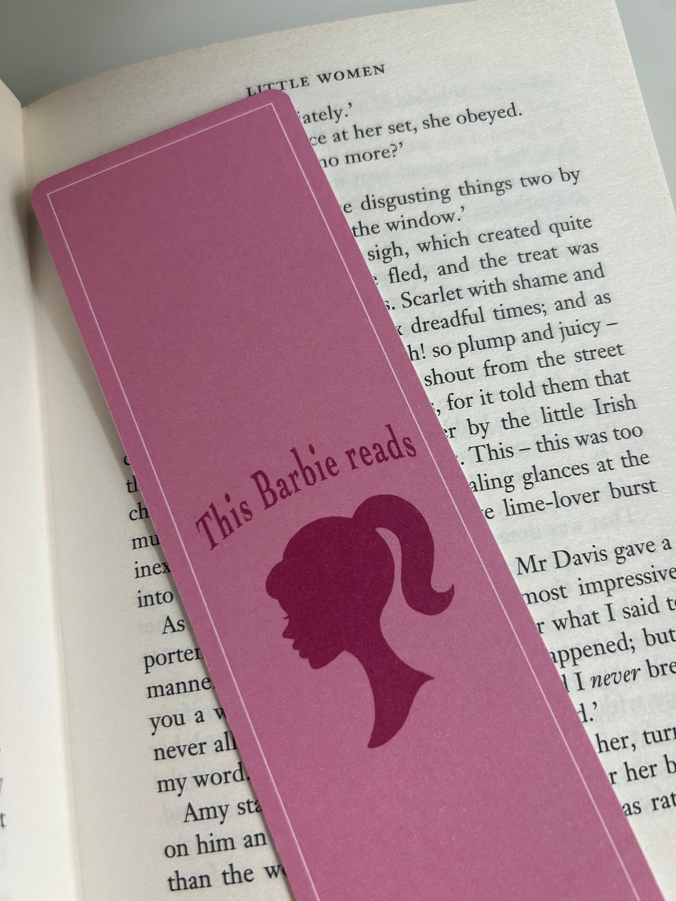 Barbie Bookmark This Barbie Reads Inspired by the Barbie Movie - Etsy UK