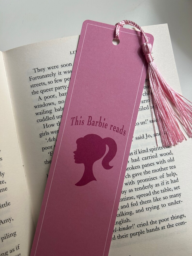 Barbie Bookmark This Barbie Reads Inspired by the Barbie Movie - Etsy UK