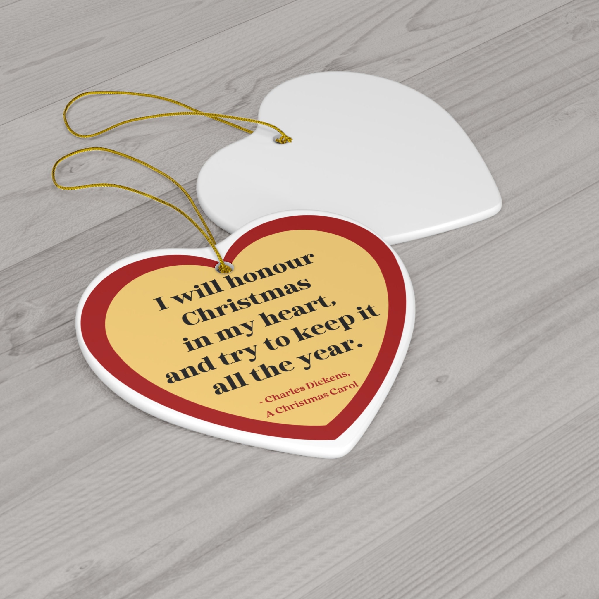 Charles Dickens A Christmas Carol Literary Quote Christmas Ornament - Etsy
