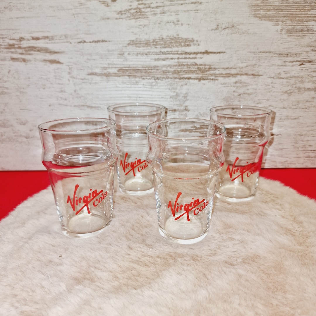 Vintage Virgin Coca Cola Glass. Set of 4 - Etsy